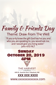 Customize Family & Friends Day Program Templates | PosterMyWall