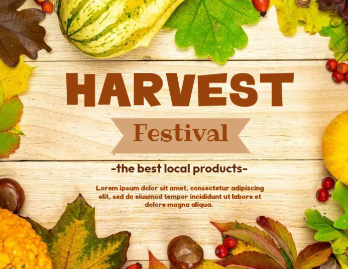 Harvest Festival Ads Template | PosterMyWall