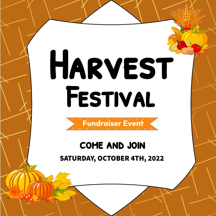 Harvest Festival Fundraiser Event Template | PosterMyWall