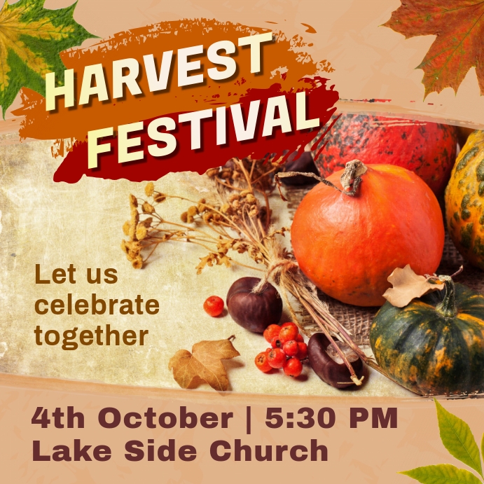 Copy of Harvest Festival invitation instagram | PosterMyWall