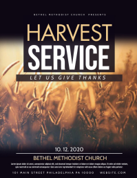 Harvest Service Church Flyer Template | PosterMyWall