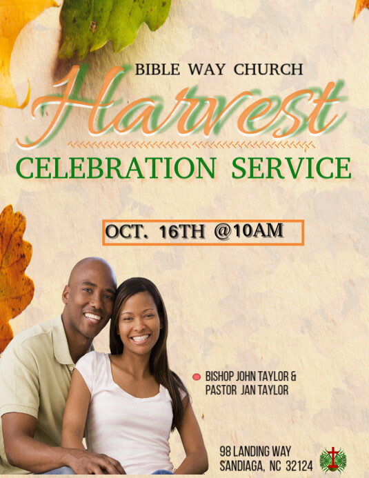 HARVEST SERVICE Template | PosterMyWall