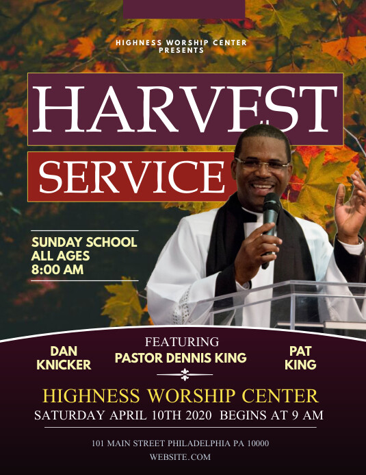 Copy of Harvest Service | PosterMyWall