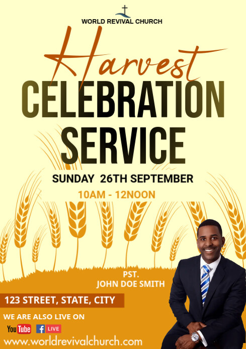 Harvest service flyer Template | PosterMyWall