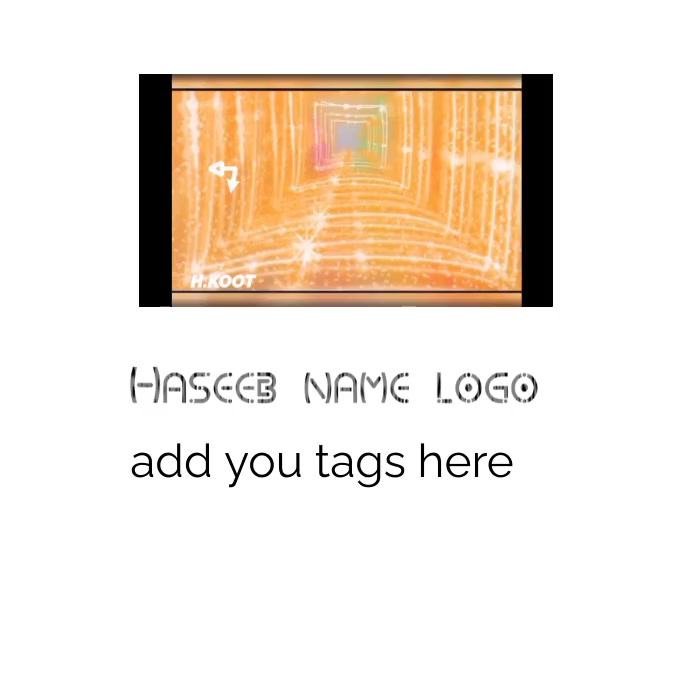 Copy of Haseeb name logo | PosterMyWall