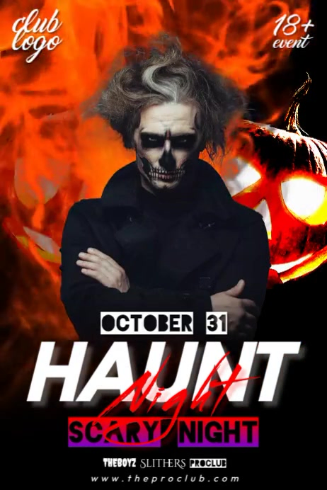 Haunt Night Video Template | PosterMyWall