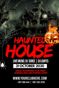 Haunted House Poster Template | PosterMyWall