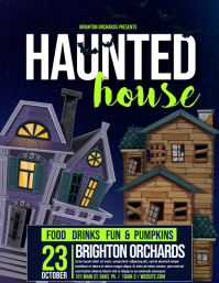Haunted house Template | PosterMyWall