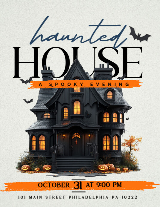 Haunted House Template | PosterMyWall