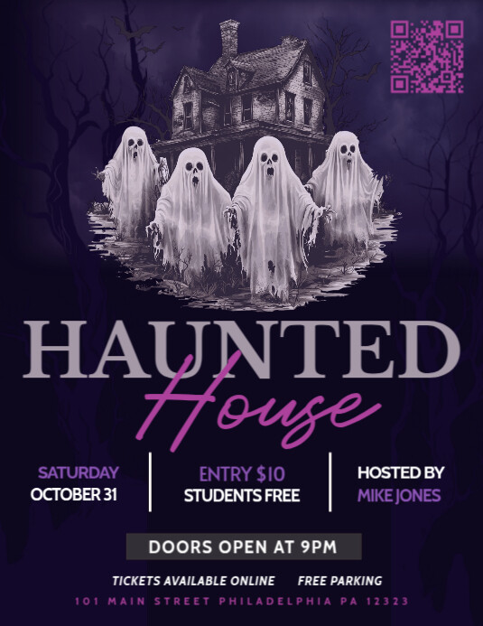 Haunted House Template | PosterMyWall