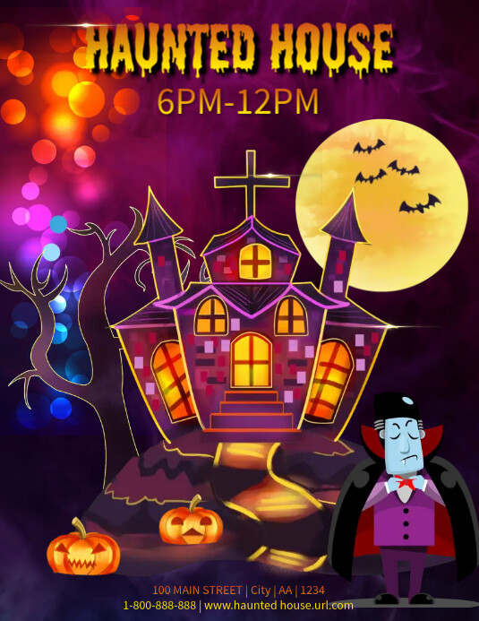 Haunted House Template | PosterMyWall