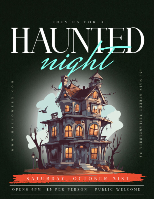 Haunted House Template | PosterMyWall