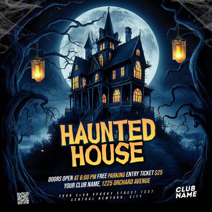 Copy of haunted house | PosterMyWall
