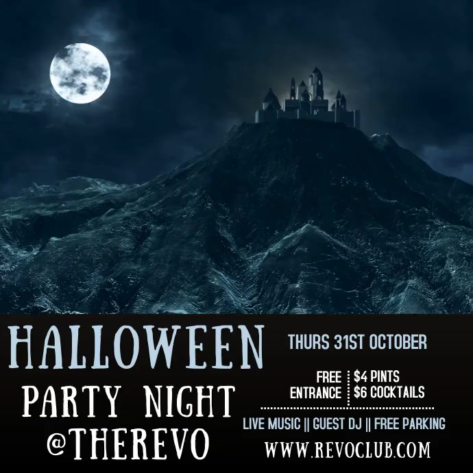 Copy of Haunted House Halloween Event Video Template | PosterMyWall