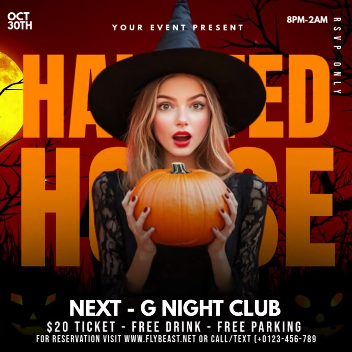 Haunted House Party Template | PosterMyWall