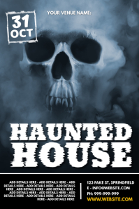 Haunted House flyer Template | PosterMyWall