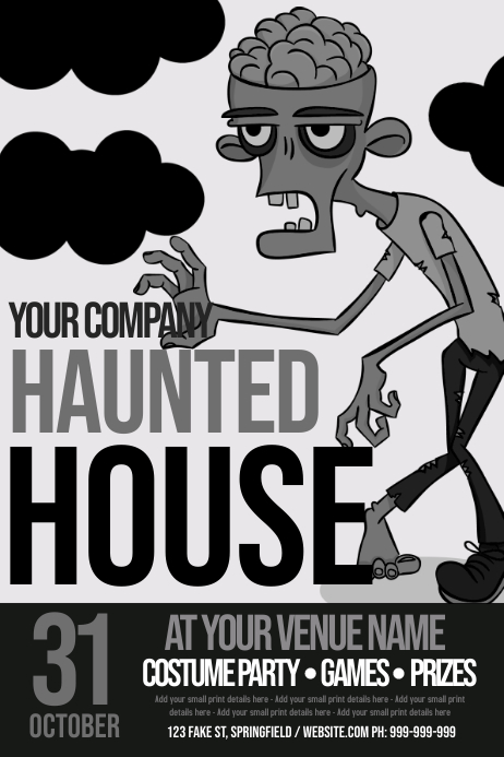 Copy of Haunted House Poster | PosterMyWall