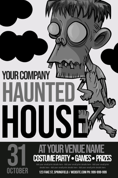 Copy of Haunted House Poster | PosterMyWall