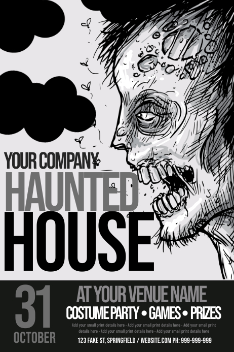 Copy of Haunted House Poster | PosterMyWall