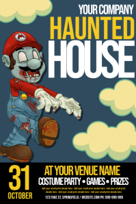Haunted House flyer Template | PosterMyWall