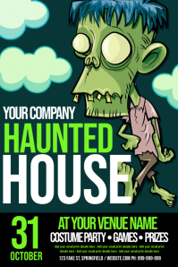 Haunted House Poster Template | PosterMyWall