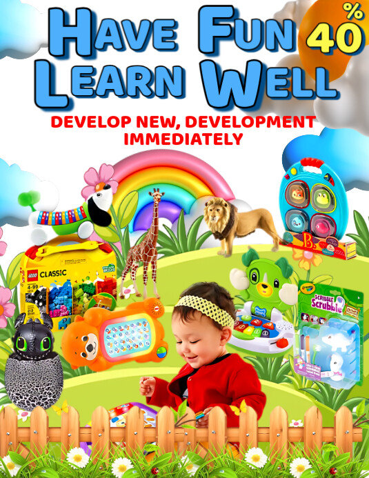 Have Fun Learn Well Flyer Template | PosterMyWall