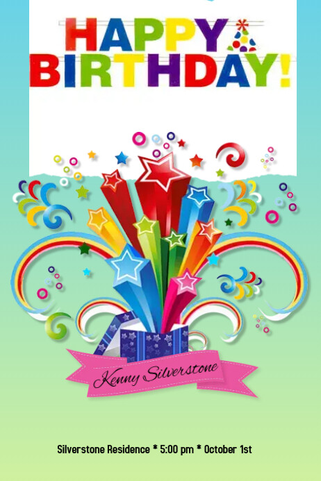 HBDay invitation Template | PosterMyWall