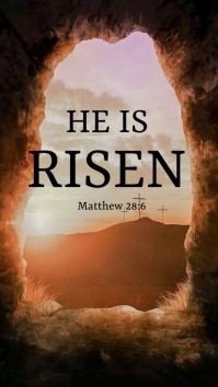 He is Risen Template | PosterMyWall
