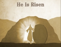 He is risen background Jesus Christ design Template | PosterMyWall