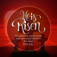 He is Risen Template | PosterMyWall