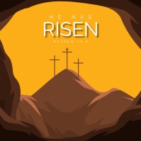 He is Risen Template | PosterMyWall