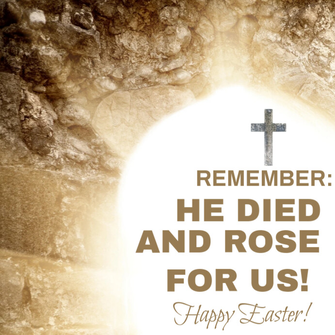 He is Risen Template | PosterMyWall