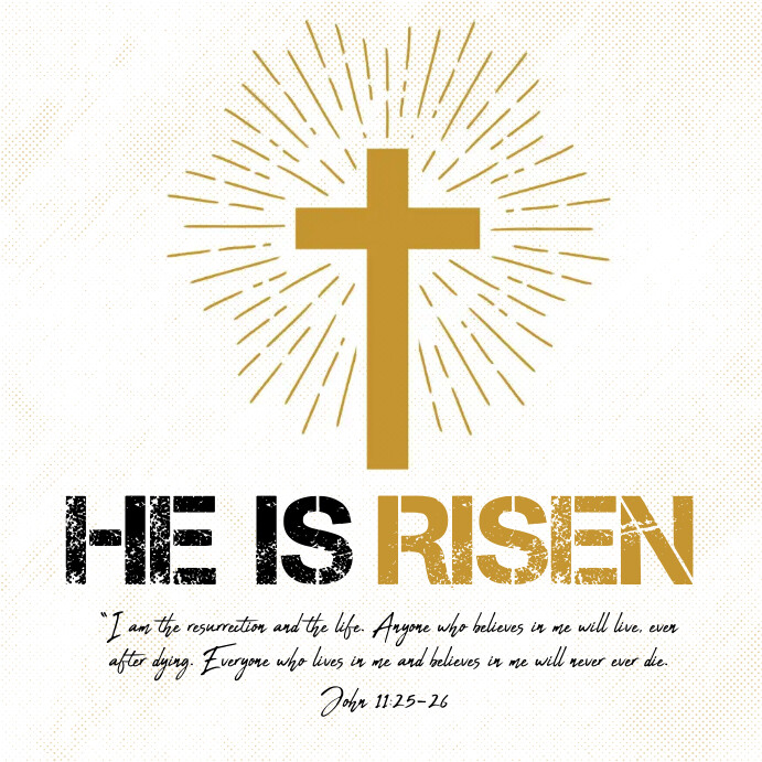 He Is Risen Template | PosterMyWall
