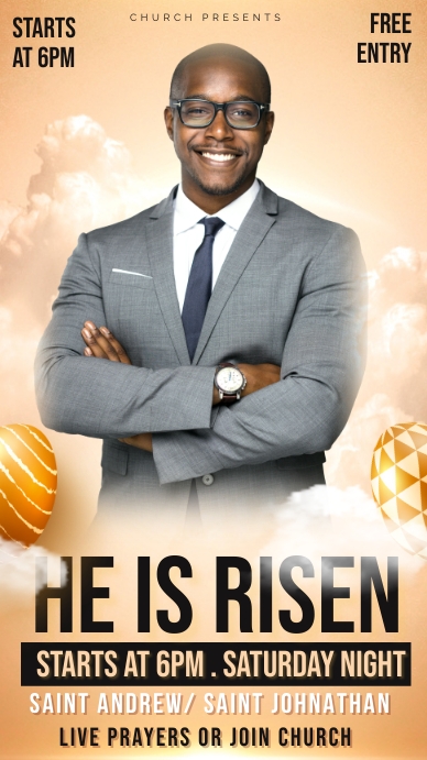 Copy of He is risen | PosterMyWall