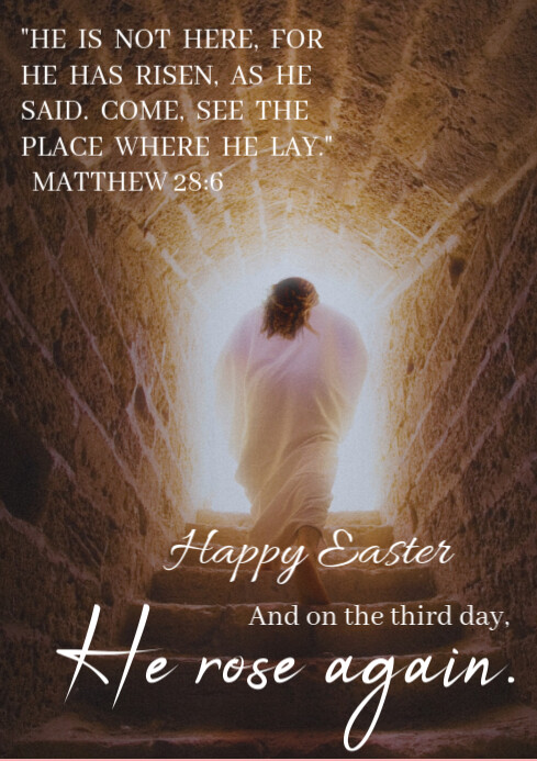 He is Risen Template | PosterMyWall