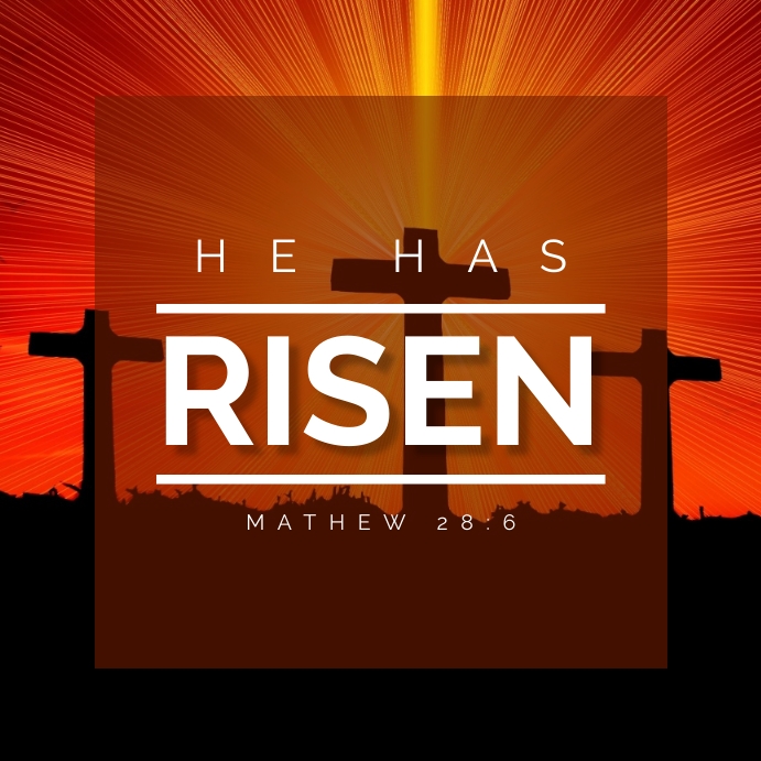 Plantilla de He is Risen | PosterMyWall