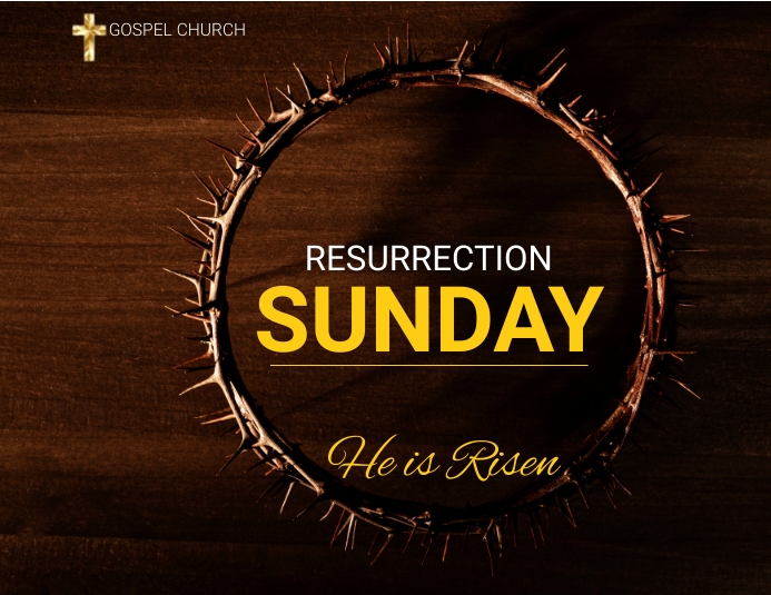 He is risen Template | PosterMyWall