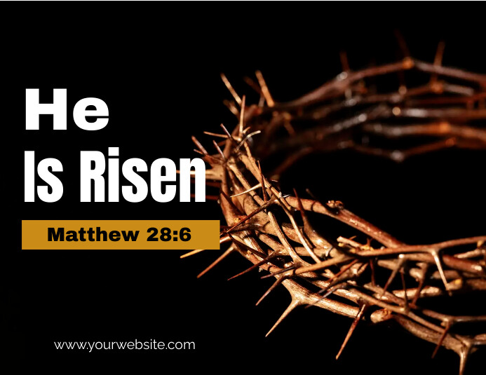 Copy of He is Risen | PosterMyWall