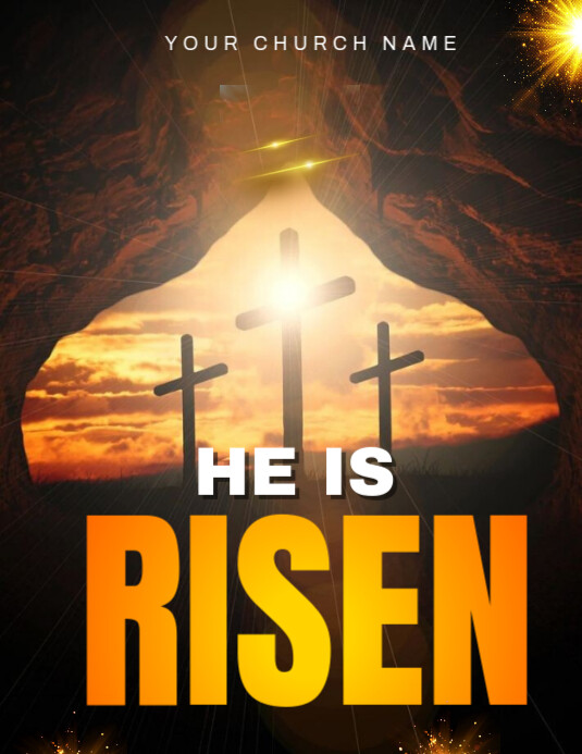 Copy of He is risen | PosterMyWall
