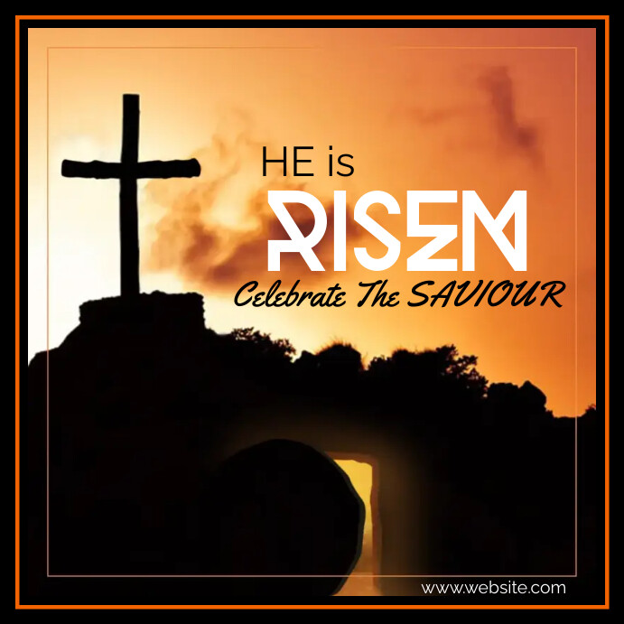He is Risen Template | PosterMyWall