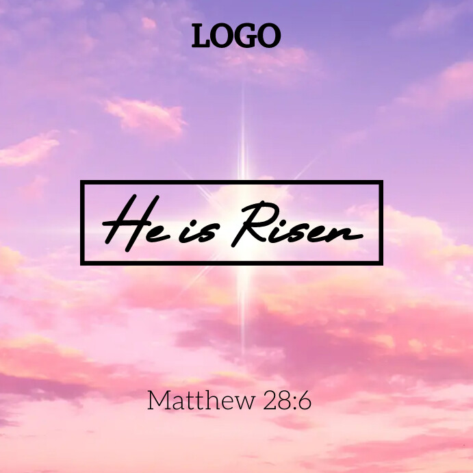 He is Risen Easter Flyer Template | PosterMyWall