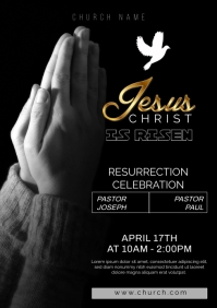 He Has Risen Template | PosterMyWall