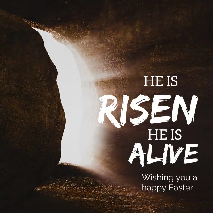 He is Risen/He is Alive/Easter Template | PosterMyWall