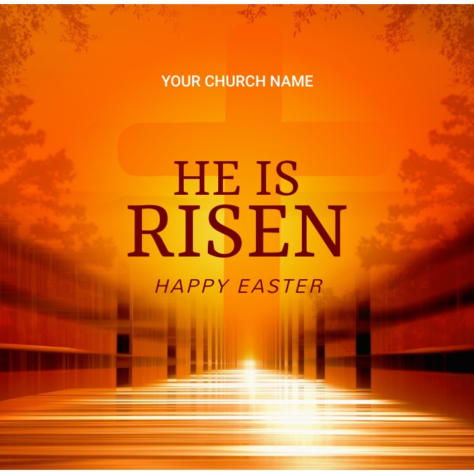 He is risen Instagram Post Template | PosterMyWall