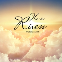 He is Risen Template | PosterMyWall