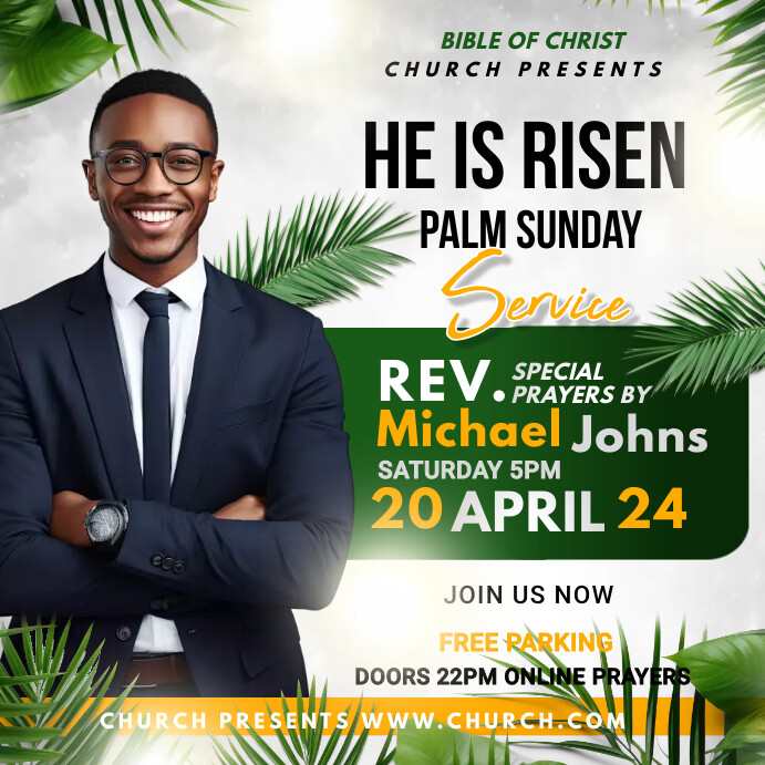 He is risen Instagram post Template | PosterMyWall