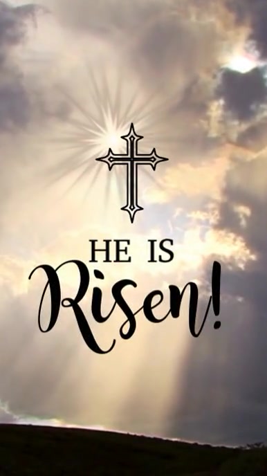 Plantilla de He Is Risen Instagram Reel | PosterMyWall