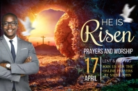 He Has Risen Template | PosterMyWall