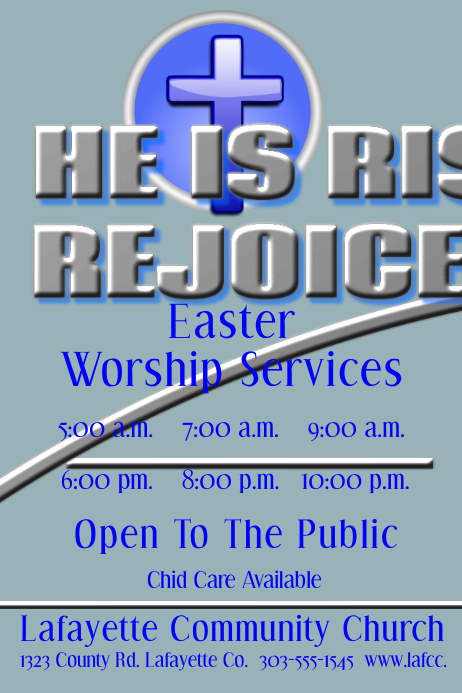 He Is Risen Template | PosterMyWall