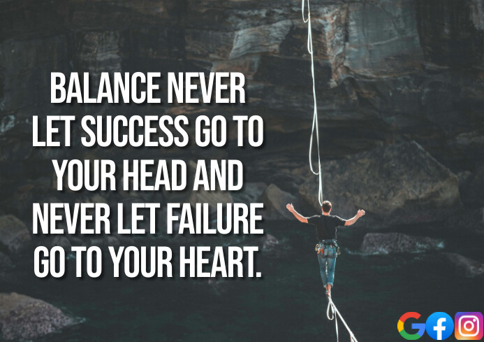 HEAD AND HEART QUOTE TEMPLATE | PosterMyWall